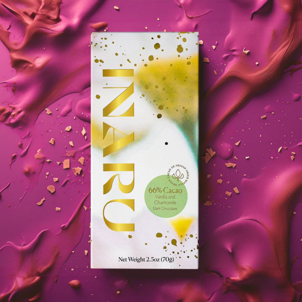 66% Vanilla & Chamomile Chocolate Bar – Inaru Valley
