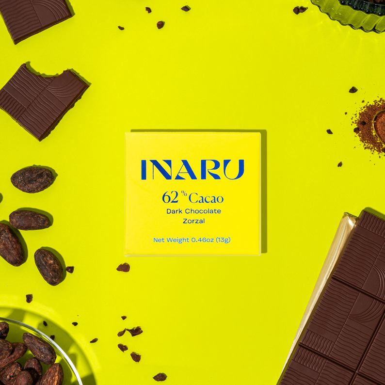 62% Dark Chocolate Bar 13g – Inaru Valley