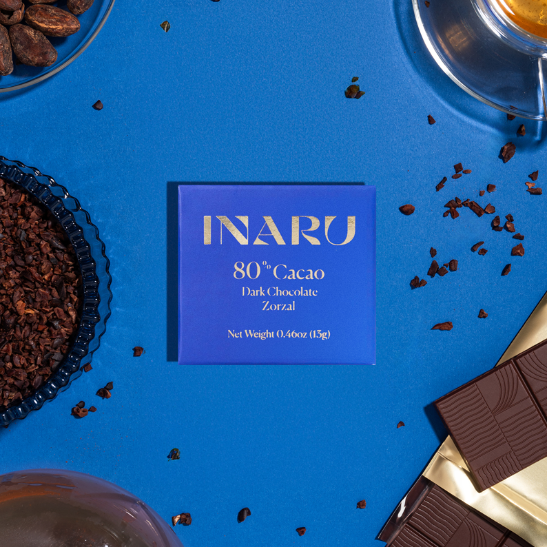 80% Dark Chocolate Bar 13g – Inaru Valley